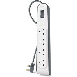 Belkin 4 Plug 2 m Surge Protection Extension Lead Strip - White|Pacetech