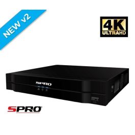 Spro DHDVR12-B3 8+4 Channel 4K 4MP 5 IN 1 Digital Video Recorder -Black 2TB